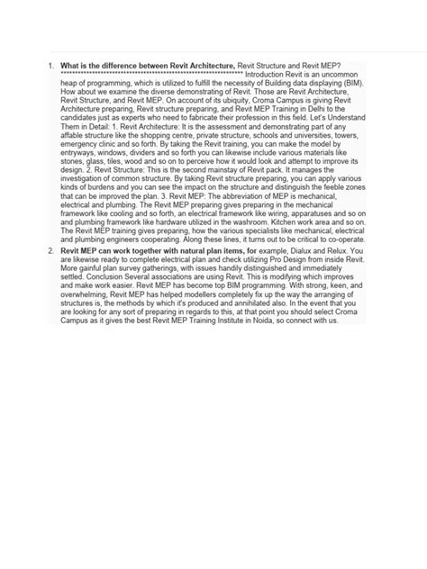 What Is The Difference Between Revit Architecture Pdf Autodesk Revit