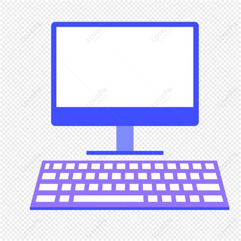 평면 인터넷 컴퓨터 Png 일러스트 무료 다운로드 Lovepik