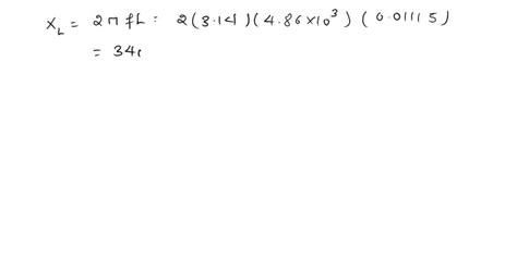 Solved A 5 72 Î¼f Capacitor And An 11 15 Mh Inductor Are Connected In Series With An Ac Power