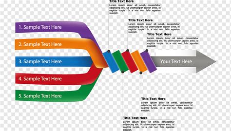 Flowchart Presentation Illustration Twisted Arrows Infographic Text