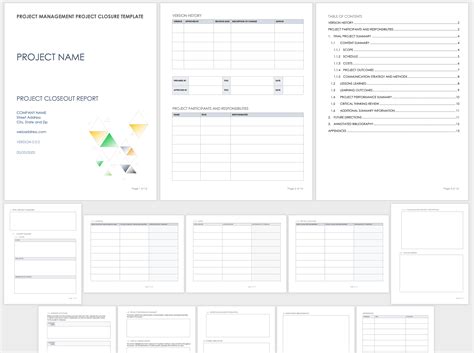 Free Project Closeout Templates Smartsheet