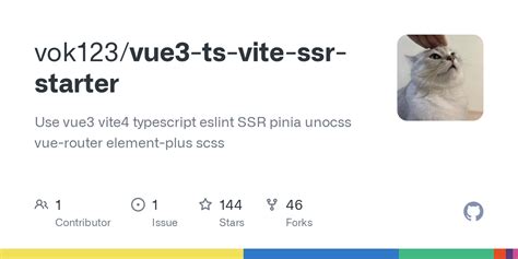 GitHub Vok123 Vue3 Ts Vite Ssr Starter Use Vue3 Vite4 Typescript