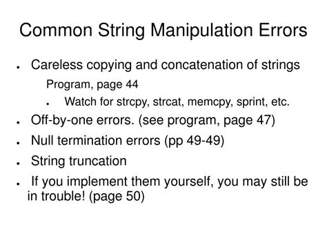 PPT SECURE PROGRAMMING Chapter 2 Strings PowerPoint Presentation