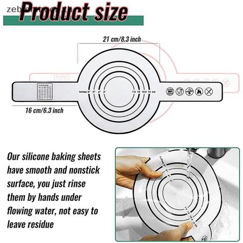 [อืม] 1ชิ้นซิลิโคนอบเสื่อด้ามยาวสลิงไม่ติดขนมปังนวดแผ่นแป้งโอนแผ่นเบเกอรี่อุปกรณ์ครัวทําอาหาร