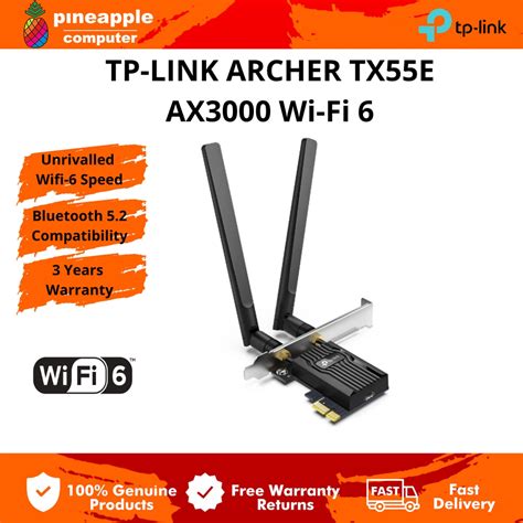 Tp Link Archer Tx E Ax Wi Fi Bluetooth Pcie Adapter Shopee Philippines