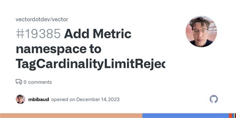 Add Metric Namespace To Tagcardinalitylimitrejectingevent · Issue 19385 · Vectordotdevvector