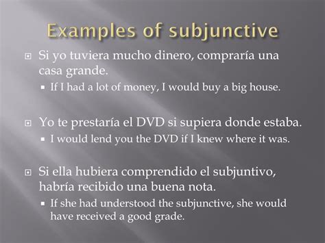 Ppt Subjunctive Powerpoint Presentation Free Download Id1905584