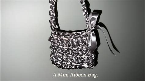 리본실로 가방 완성🎀🩶 미니 리본백 만들기 코바늘 뜨개 가방 Diy Crochet A Mini Ribbon Bag Easy Tutorial😎 Youtube
