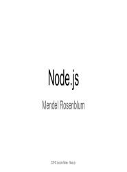Node Js Tutorial Pdf