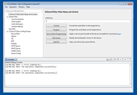 Cc3200 Uniflash Error Loading Dll Message Wi Fi Forum Wi Fi Ti