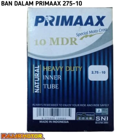 Jual Ban Dalam Primaax 275 Ring 10 Heavy Duty Shopee Indonesia