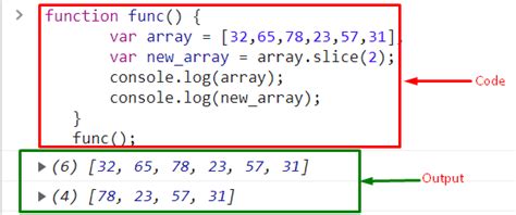 วิธีการ array slice ใน javascript คืออะไร