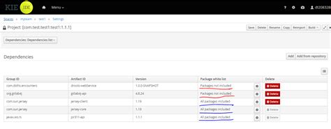 Drools Workbench 750final Not Able To Add Some Dependency To Its