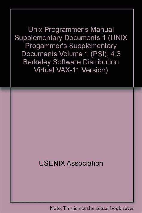 Unix Programmers Manual Supplementary Documents 1 Unix Progammers
