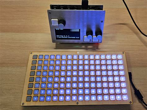 adafruit neotrellis 128 grid 2023 plywood reverb