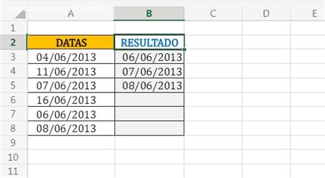 Como Extrair Datas Consecutivas No Excel Ninja Do Excel