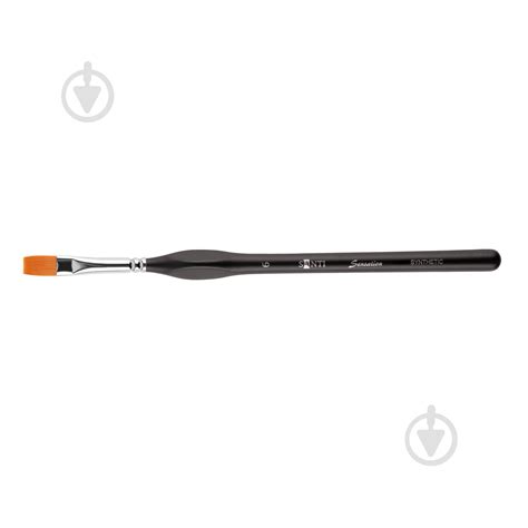 ᐉ Пензлик Sensation коротка ручка з вигином плоский №6 Santi • Краща ціна в Києві Україні