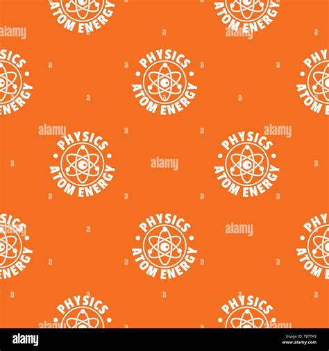 Atom Energy Pattern Vector Orange Stock Vector Image And Art Alamy