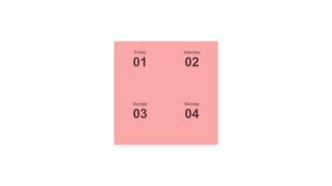70 Css Challenge Calendar Days