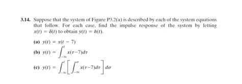 Solved Suppose That The System Of Figure P A Is Chegg Com