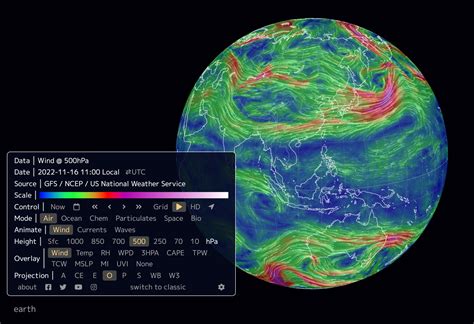 Global Map Of Wind Weather And Ocean Conditions Davida Francoise