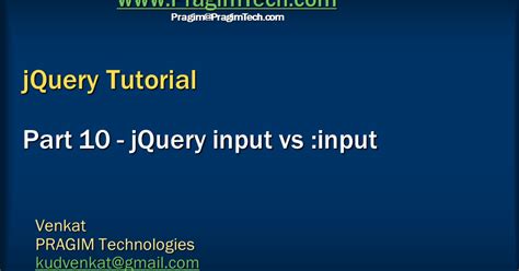 Sql Server Net And C Video Tutorial Jquery Input Vs Input