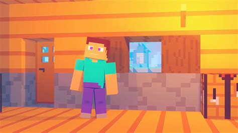 Анимация майнкрафт Стив и Алекс Youtube