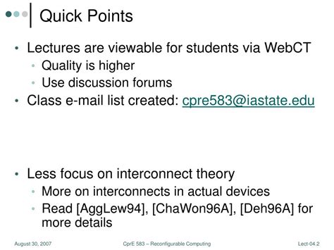 Ppt Cpre Coms 583 Reconfigurable Computing Powerpoint Presentation Id 4769522