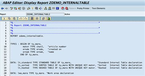 Working With Internal Tables Parallel Cursor Con Sap Community