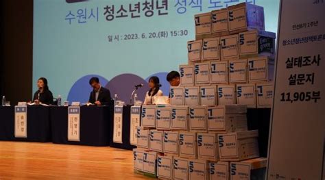 수원시청소년청년재단 수원시 청소년과 청년을 위한 정책토론회 열었다