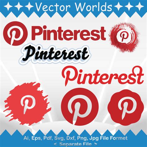Pinterest Logo Svg Vector Design Masterbundles