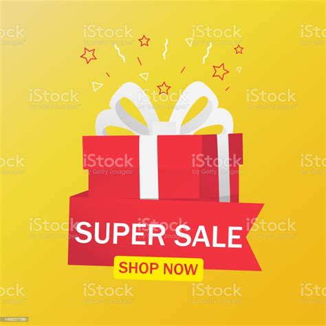 선물 상자 벡터 일러스트 레이 션 플랫 디자인 큰 판매 할인 개념에 대한 스톡 벡터 아트 및 기타 이미지 개념 개체 그룹 공휴일 Istock