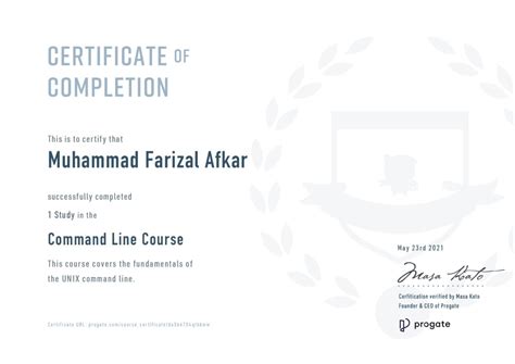 muhammad farizal afkar on linkedin i ve just finishing a course the fundamentals of the unix