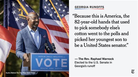 The Rev Raphael Warnock Spoke On Wednesday Of The Pride He Felt After