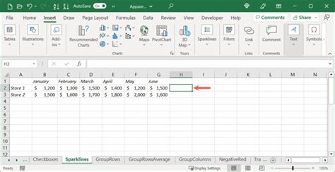How To Insert Sparklines Mini Charts In Microsoft Excel Make Tech Easier