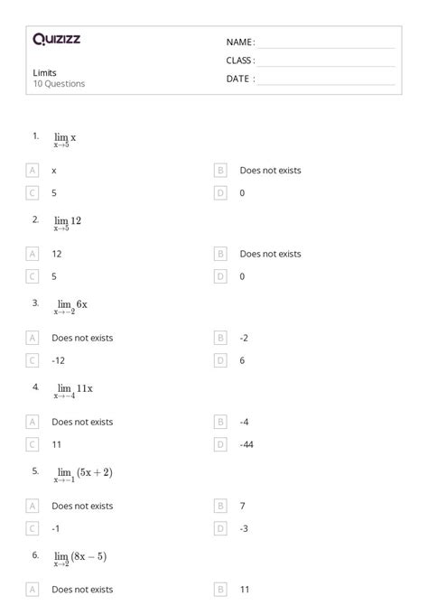 50 Central Limit Theorem Worksheets For 10th Year On Quizizz Free