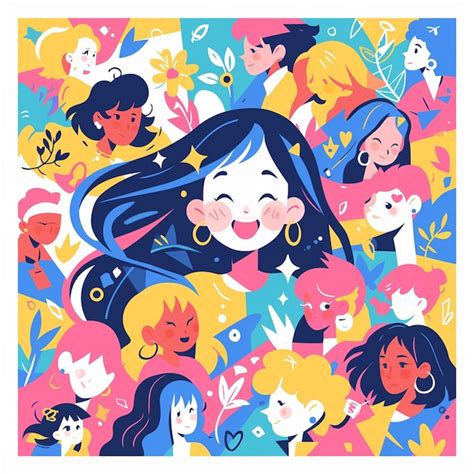 트랜스젠더의 가시성과 통합 배경 프리미엄 Ai 생성 벡터