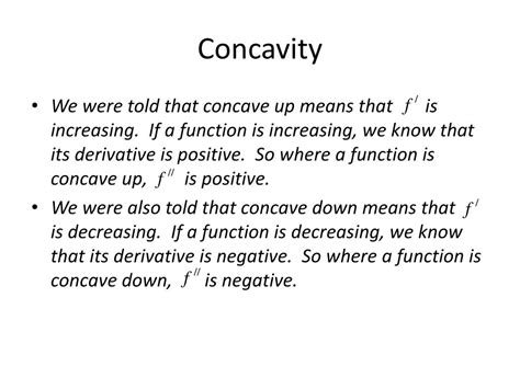 Ppt Increasing Decreasing Functions And Concavity Powerpoint