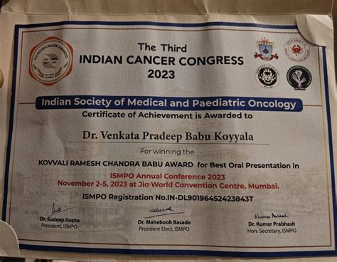 Venkata Pradeep Babu Koyyala On Linkedin Medicaloncology