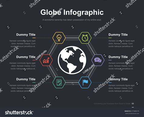 Flat Business Presentation Vector Slide Template Stock Vector Royalty Free 377680579