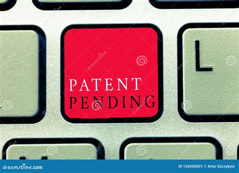 Word Writing Text Patent Pending Business Concept For Request Already Filed But Not Yet Granted