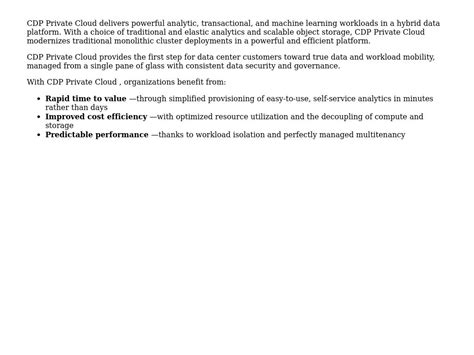 Benefits White Paper—data Management With Cloudera Data Platform On