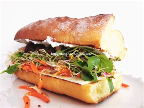 옥수수 바게트 샌드위치