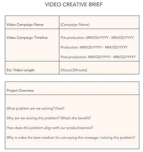 Creative Brief Example Templates And Steps 07 Heaven Marketing