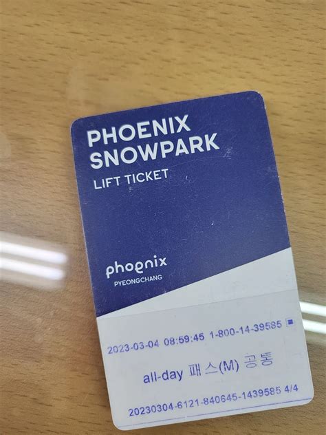 휘닉스파크올데이패스 당근 중고거래