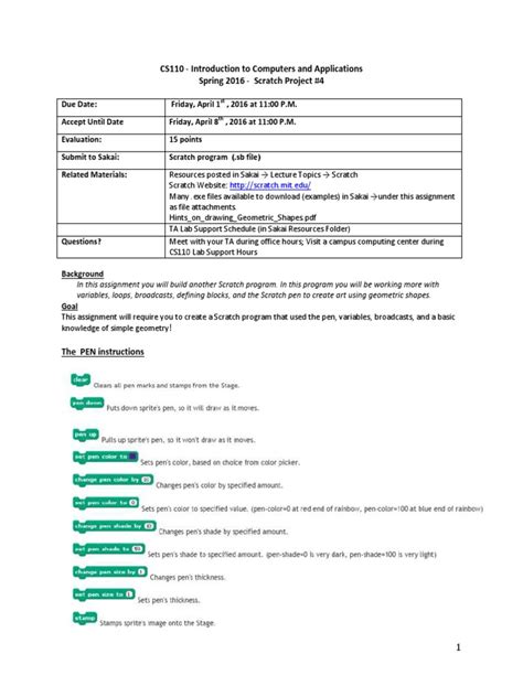 Scratch Project Pdf Scratch Programming Language Geometry