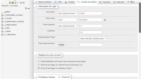 Privilégio No Phpmyadmin Erro Resolvido Youtube