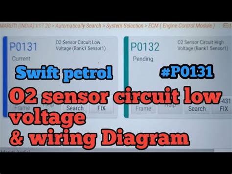 O2 Sensor Circuit Low Voltage P0131in Swift O2 Sensor Live Data YouTube