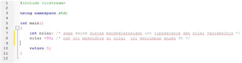 Deklarasi Variabel Bahasa Pemrograman C Beserta Contohnya ~ Coding Ismynr Cara Dan Contoh