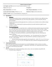 Understanding Electric Potential And Electric Field Lab Course Hero